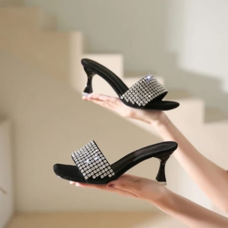 Jual Series BC 03 Sandal Wanita High Heels Pesta Hak Lancip Stiletto 7 ...