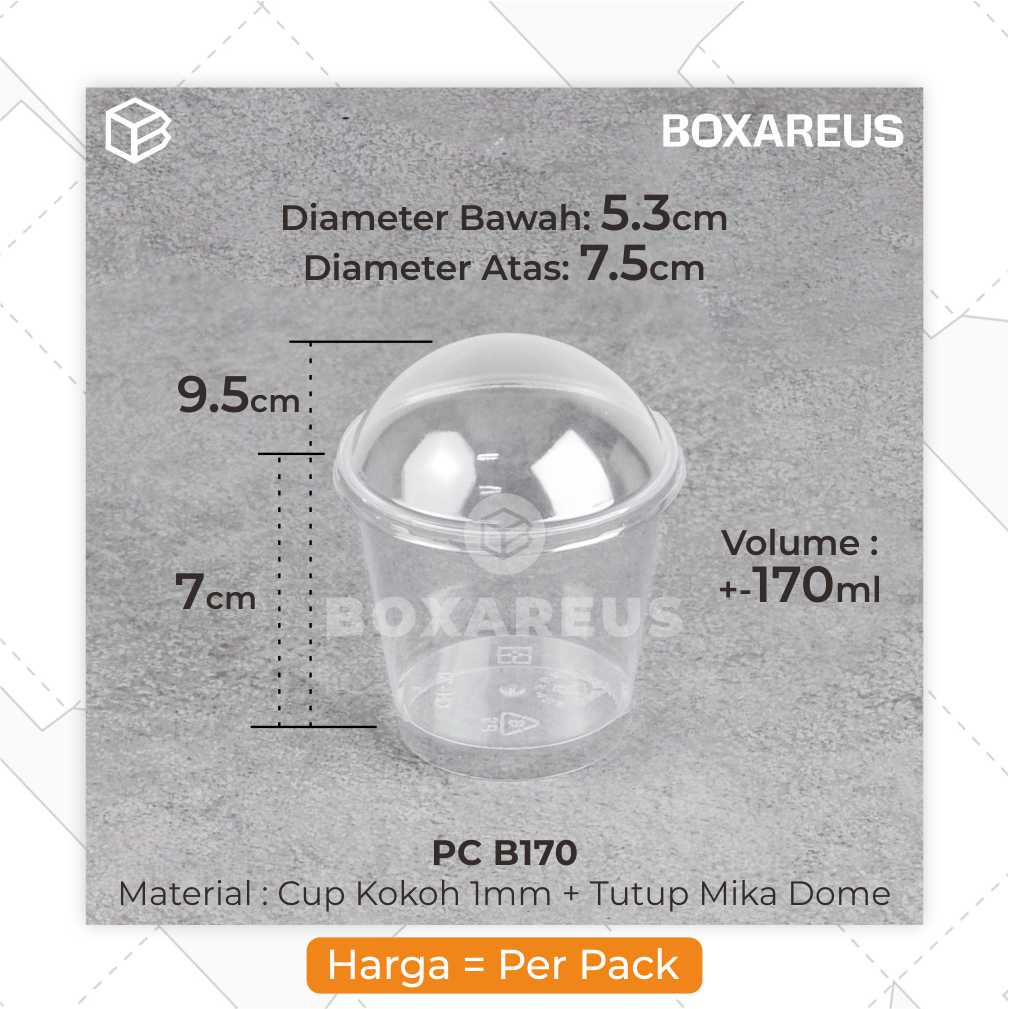 Jual Cup Puding Wadah Agar Jelly Gelas Plastik Dessert Cup Kotak Bulat ...