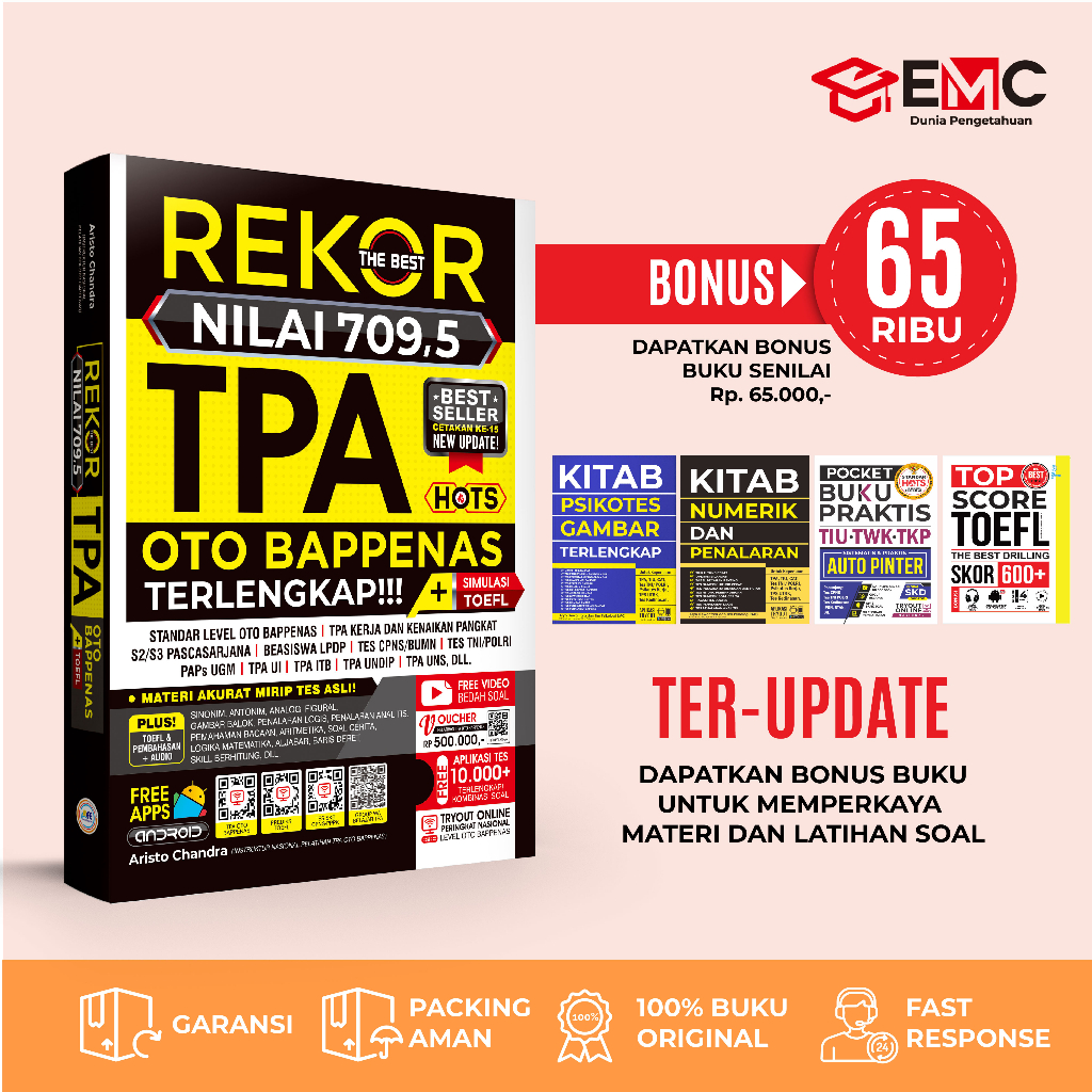 Jual EMC Buku Tpa The Best Rekor Nilai 709,5 Tpa Oto Bappenas Best ...