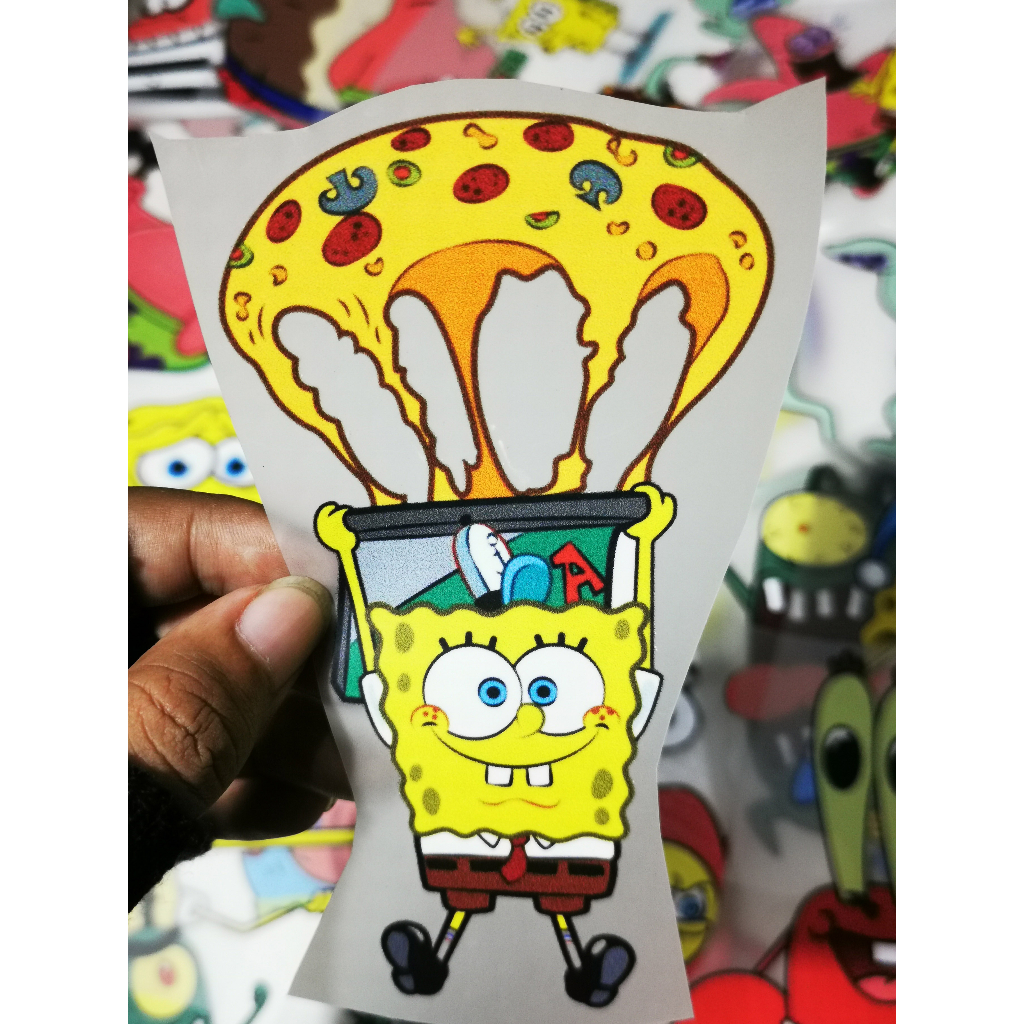 Jual STICKER SABLON SETRIKA DTF SPONGEBOB UNTUK KAOS TOTEBAG TOPI ...
