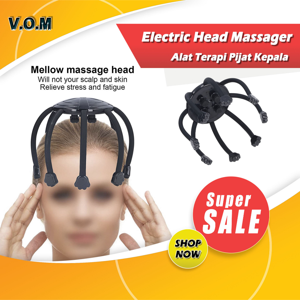 Jual Alat Terapi Pijat Kepala Electric Head Massager Intelligent Head ...