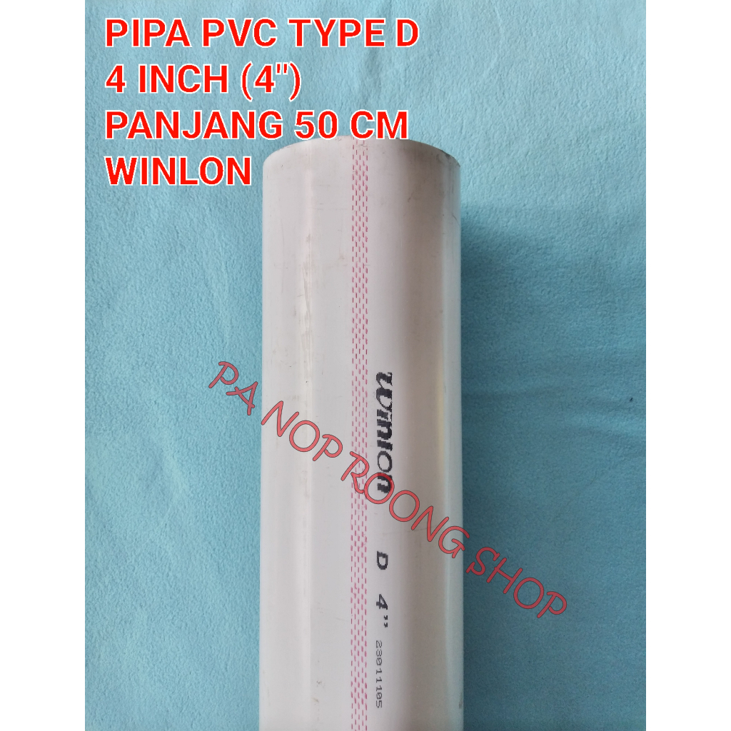 Jual PIPA PVC 4 INCH PANJANG 50CM PUTIH WINLON | Shopee Indonesia
