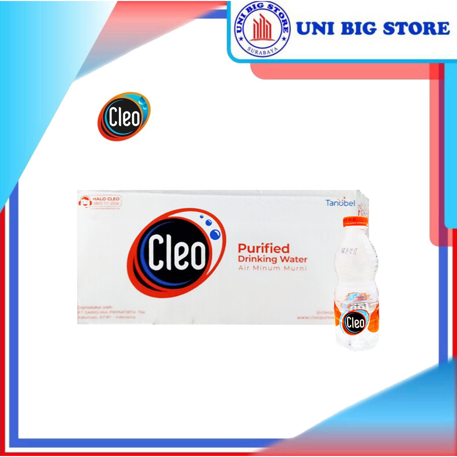 Jual CLEO Air Minum Botol 330 ml DUS 24 Pcs | Shopee Indonesia