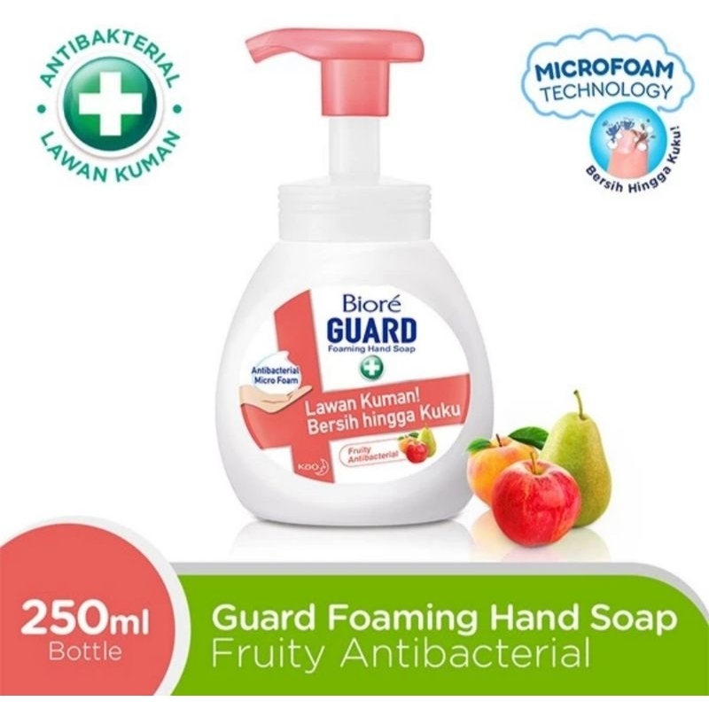 Jual Biore Hand Wash Guard Pump Hijau 250 ML Anti Bacterial | Shopee ...