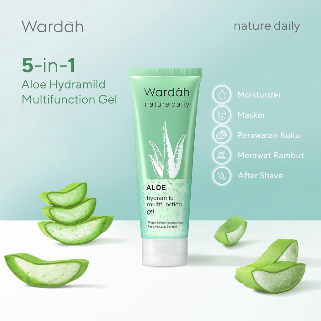 Jual Wardah Hydramild Multifunction Aloe Vera Gel 100 ml | Shopee Indonesia