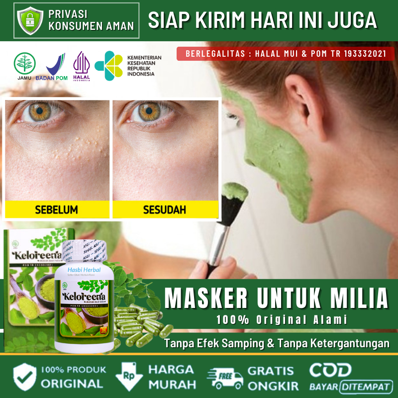 Jual Ekstrak Daun Kelor Masker Alami Penghilang Bruntusan di Muka ...