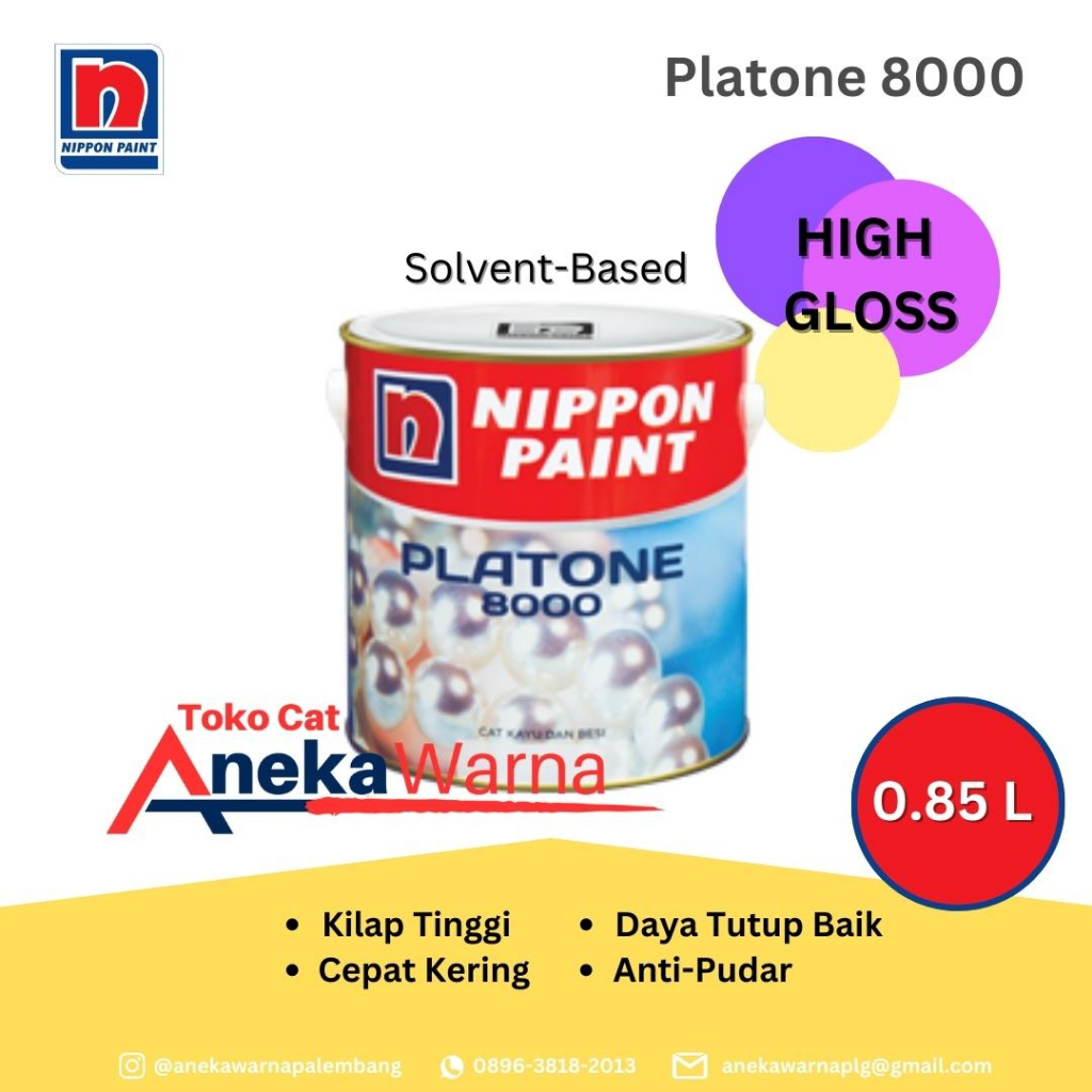 Jual Platone 8000 -0,85L-Nippon Paint- Cat Besi Dan Kayu | Shopee Indonesia