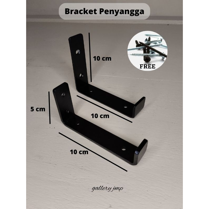 Jual Braket besi penyangga ambalan rak buku siku (1 pcs) | Shopee Indonesia