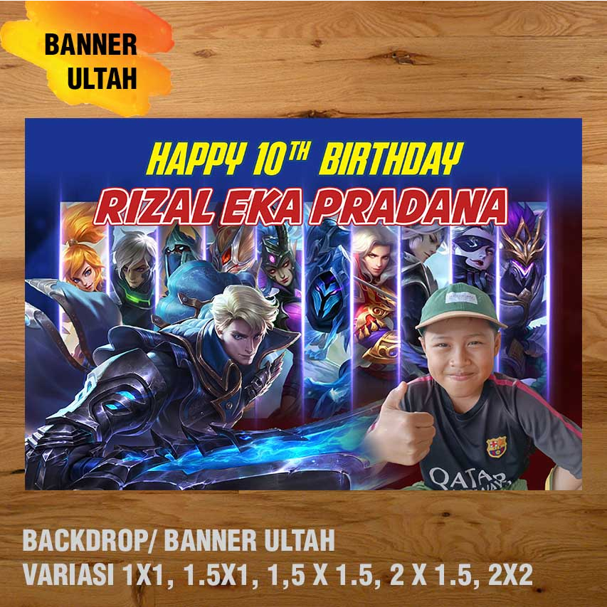 Jual mobile legends BANNER/ BACKDROP/ SPANDUK ULANG TAHUN UL-TAH ...