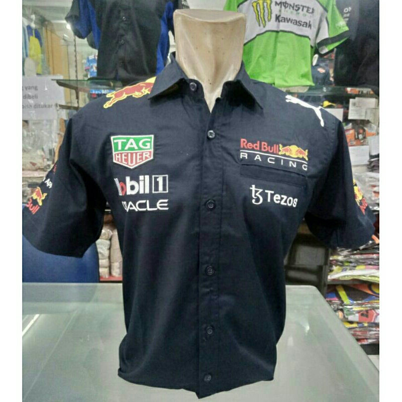 Jual Kemeja Oracle Red Bull Racing - Team Formula 1 - F1 2023 - Mobil 1 ...