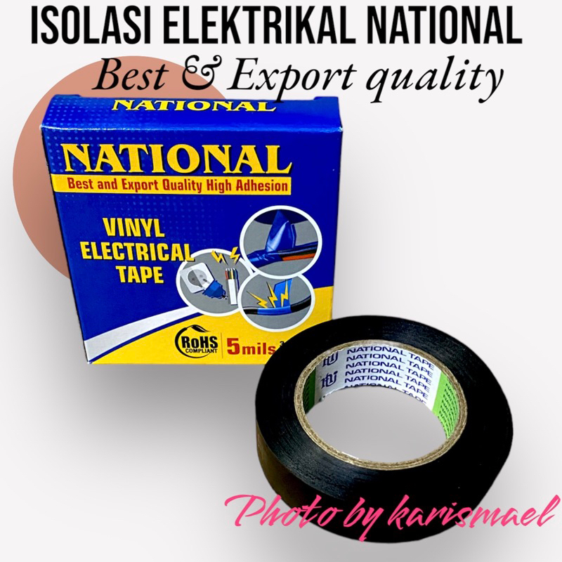 Jual ISOLASI PLASTIK LISTRIK NATIONAL | Shopee Indonesia