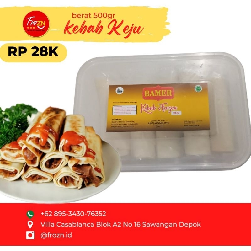 Jual Kebab Mini Kebab Frozen Kebab Daging 500gr | Shopee Indonesia