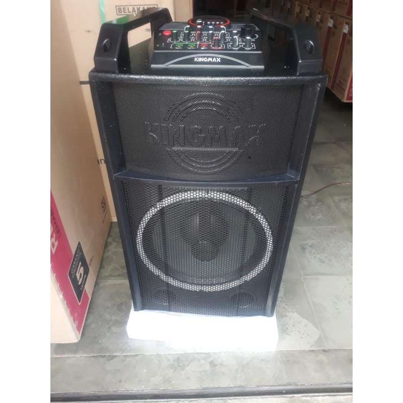 Jual SPEAKER KINGMAX PA-5000 15 INCH FREE 2 MICS AC DC BLUETOOTH ...