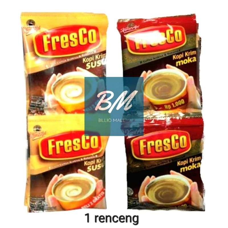 Jual Kopi Fresco Susu Moka 1 Renceng isi 10 Sachet | Shopee Indonesia