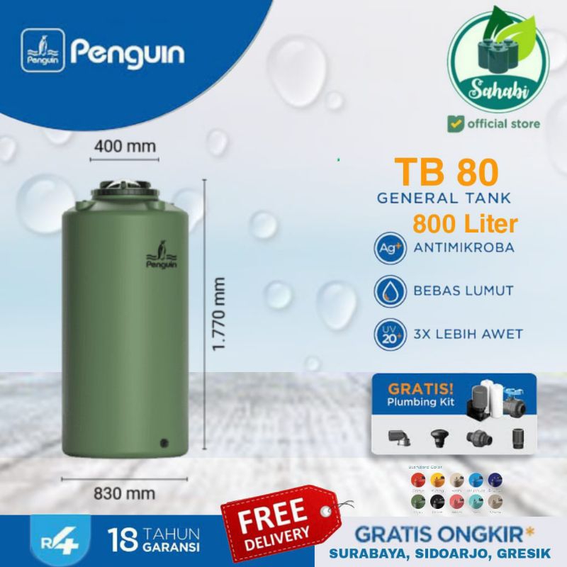 Jual Tandon Air / Tangki Air / Toren Air PENGUIN/PINGUIN Rotamould 4 ...