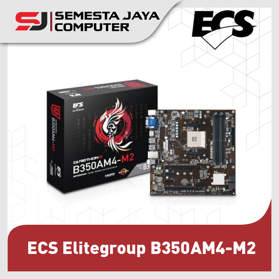 Jual ECS Elitegroup B350AM4-M2 AMD Socket AM4 Rayzen Motherboard DDR4 | Shopee Indonesia