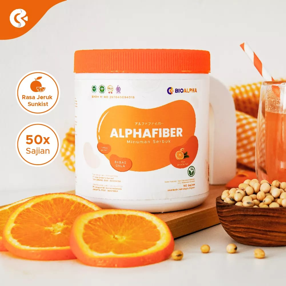Jual ALPHAFIBER BY BIOALPHA BOX BPOM HALAL ALPHA FIBER ALPAFIBER JERUK ...