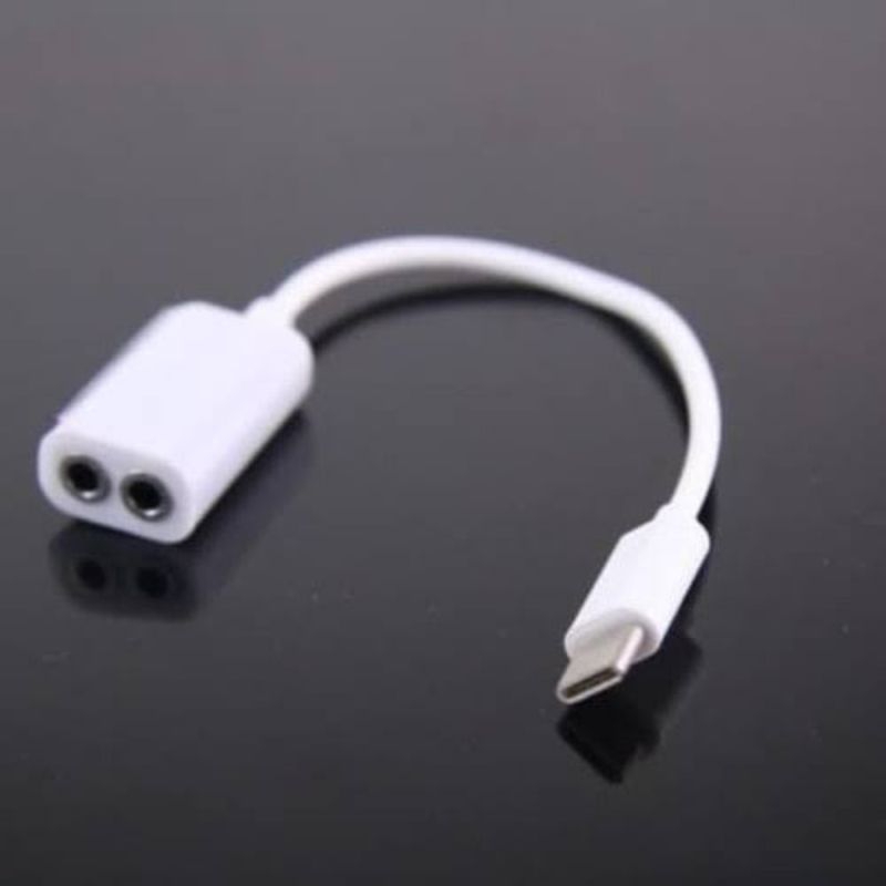 Jual Kabel Splitter Type C to Aux 3.5 mm | Shopee Indonesia