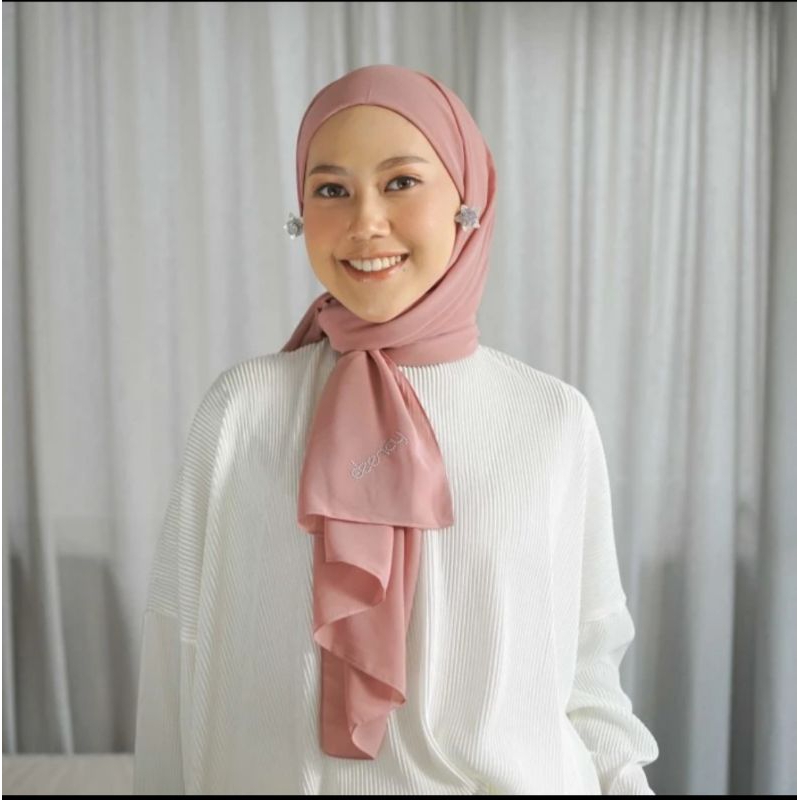 Jual PASHMINA INNER PEACH PEARL DEENAY | Shopee Indonesia