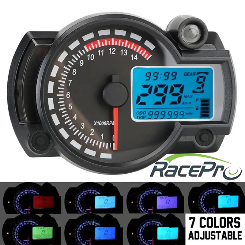 Jual Spidometer Rpm Digital Model Koso RX2N Spido Takometer Speedometer Universal | Shopee Indonesia