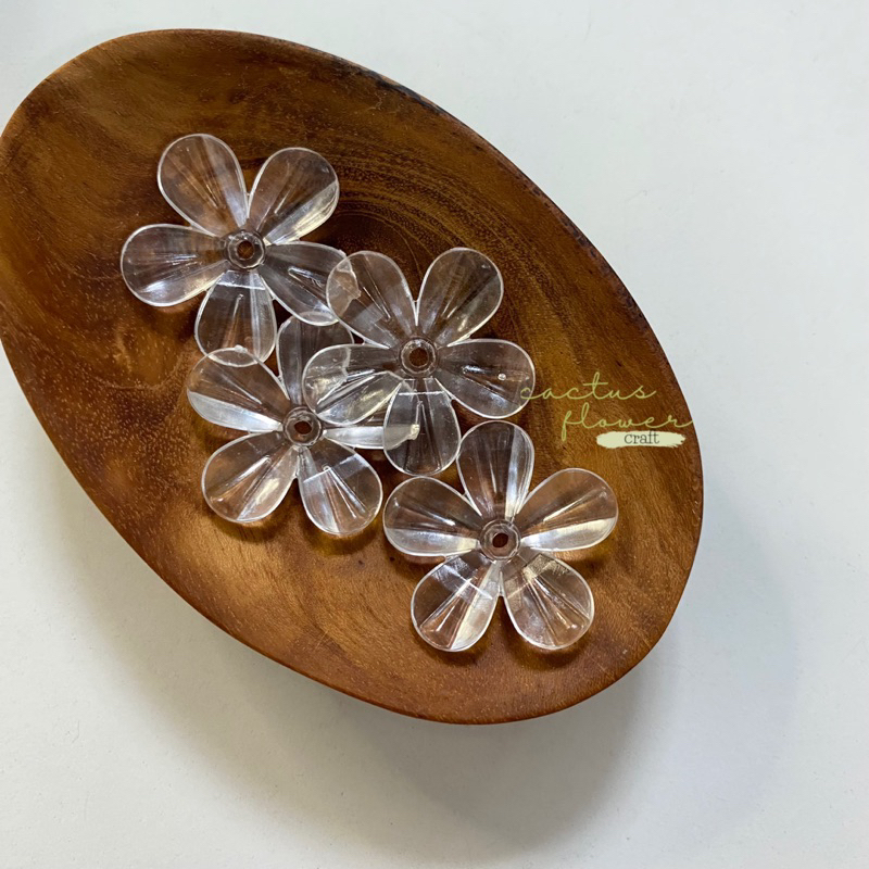 Jual Manik Kelopak Bunga Clear DAISY JUMBO datar | Shopee Indonesia
