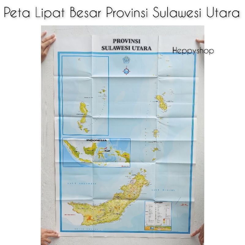 Jual Peta Lipat Besar Provinsi Sulawesi Utara | Shopee Indonesia