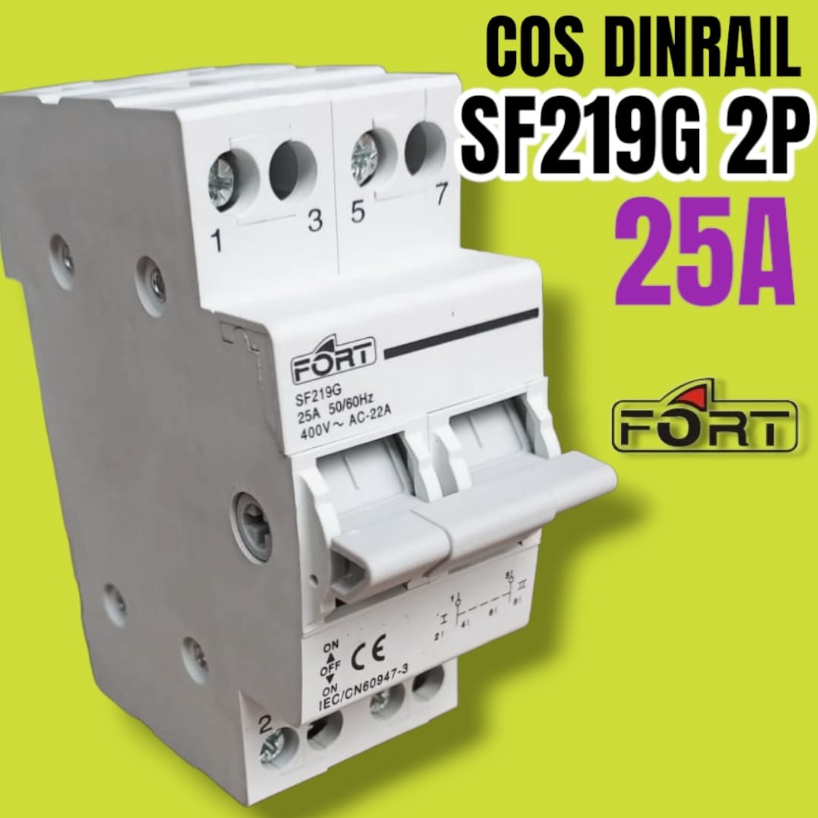 Jual COS/CHANGE OVER SWITCH/OHM SAKLAR FORT 2P 25A TYPE SF 219G-25 ...