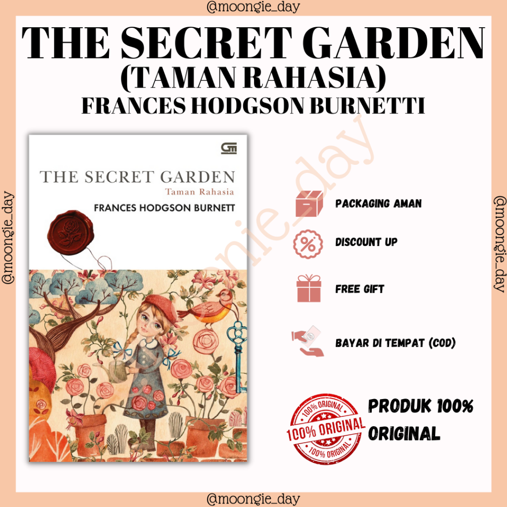 Jual BUKU KLASIK : THE SECRET GARDEN (TAMAN RAHASIA) BY FRANCES HODGSON ...