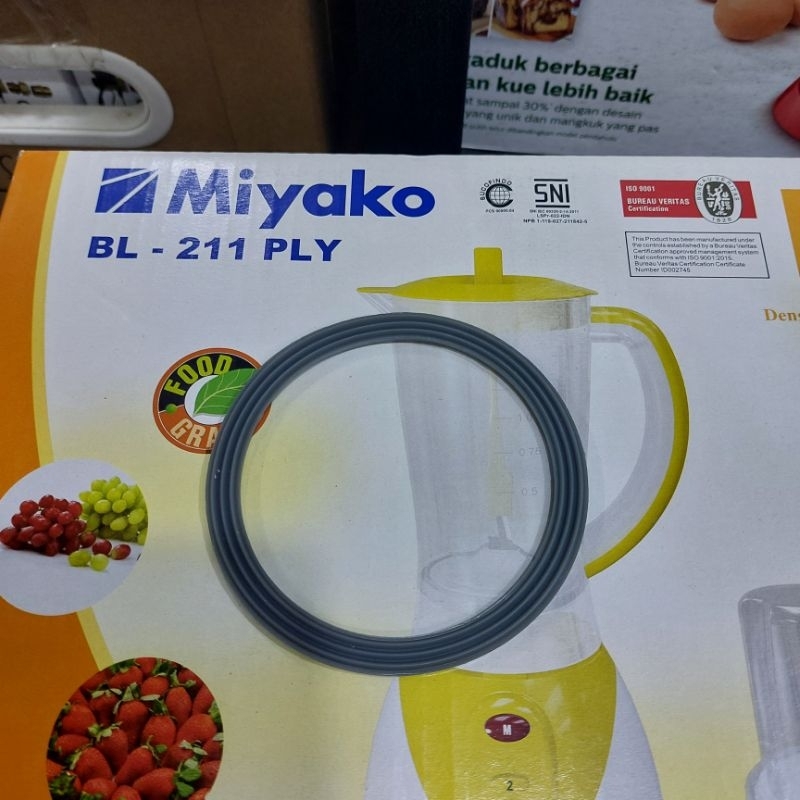Jual Seal Karet Blender Miyako BL-211 PLY Original,Karet Gelas Bumbu Blender BL 211 PLY | Shopee ...