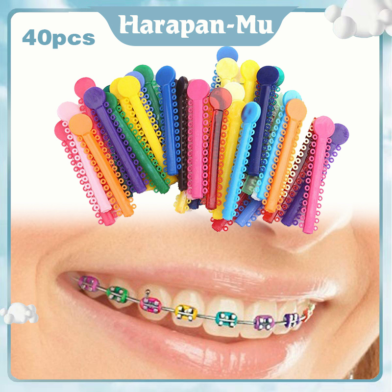 Jual Power O Karet Behel Orthodontik Isi 40 Stik Mix Warna Karet Behel ...