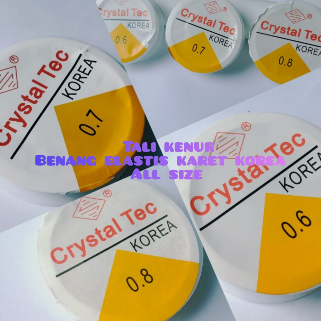 Jual Tali kenur benang elastis karet Korea all size per roll | Shopee ...