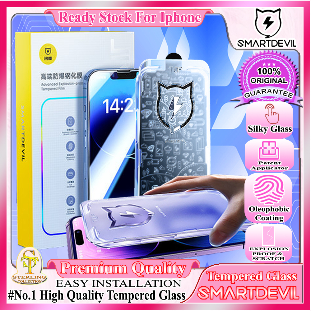 Jual SmartDevil Tempered Glass Iphone 14 Pro max Plus / 13 Series ...