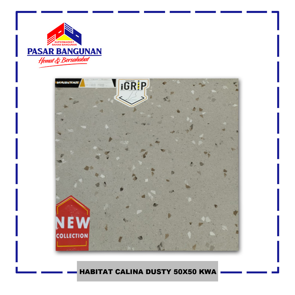 Jual Keramik HABITAT Calina Dusty 50x50 Grade A | Shopee Indonesia