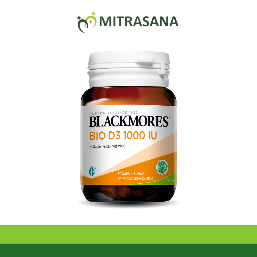 Jual Blackmores Vitamin Bio D3 1000 IU 30 Kapsul | Shopee Indonesia