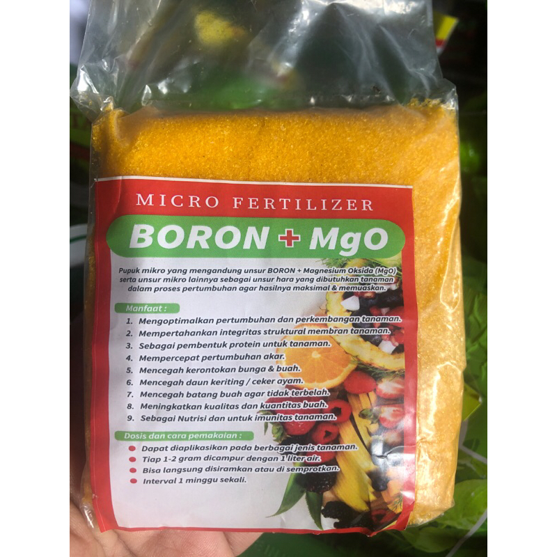 Jual PUPUK BORON + MgO kemasan ekonomis 185gr | Shopee Indonesia