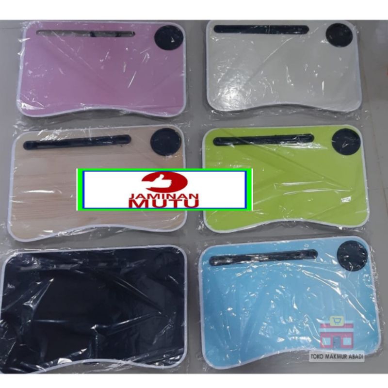 Jual MEJA LAPTOP / MEJA BELAJAR LIPAT LAPTOP DAN TEMPAT GELAS POLOS ...