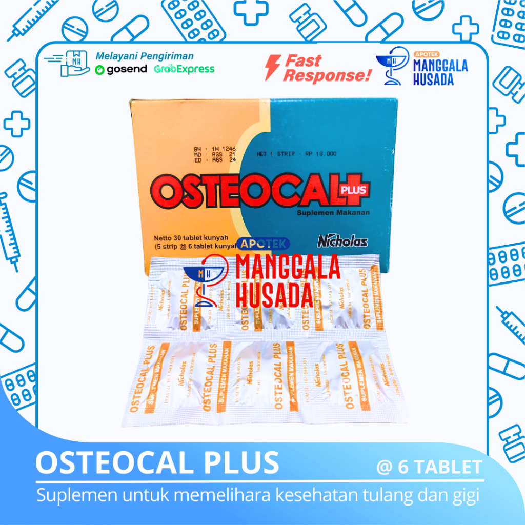 Jual OSTEOCAL PLUS PER STRIP @ 6 TABLET | Shopee Indonesia