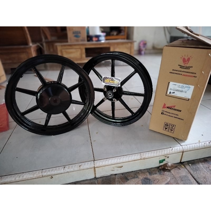 Jual velg racing palang 8 untuk Mio sporty, Mio smile, Mio soul lama ...