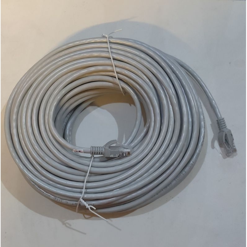 Jual Kabel LAN UTP Ethernet CAT 6 CAT6 + RJ 45 RJ45 30 Meter Pabrikan ...