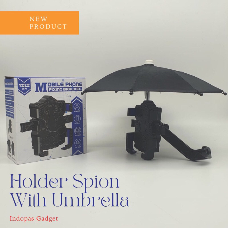Jual TERMURAH Holder Karakter Payung Mini + Holder Spion BESI Pelindung ...