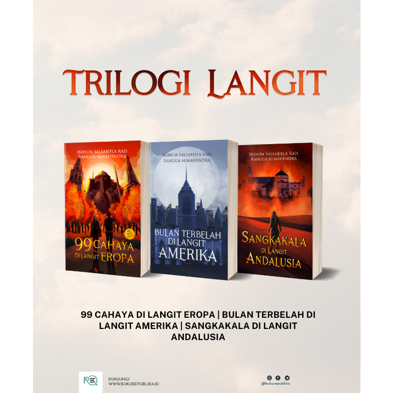 Jual PAKET TRILOGI LANGIT (99 CAHAYA DI LANGIT EROPA, BULAN TERBELAH DI ...