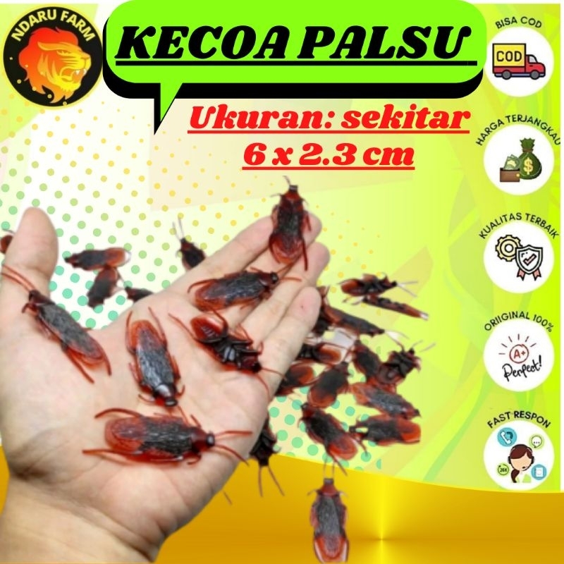Jual Kecoa Mainan Bahan karet Ukuran sekitar 6 x 2.3 cm NDARUFRAM ...