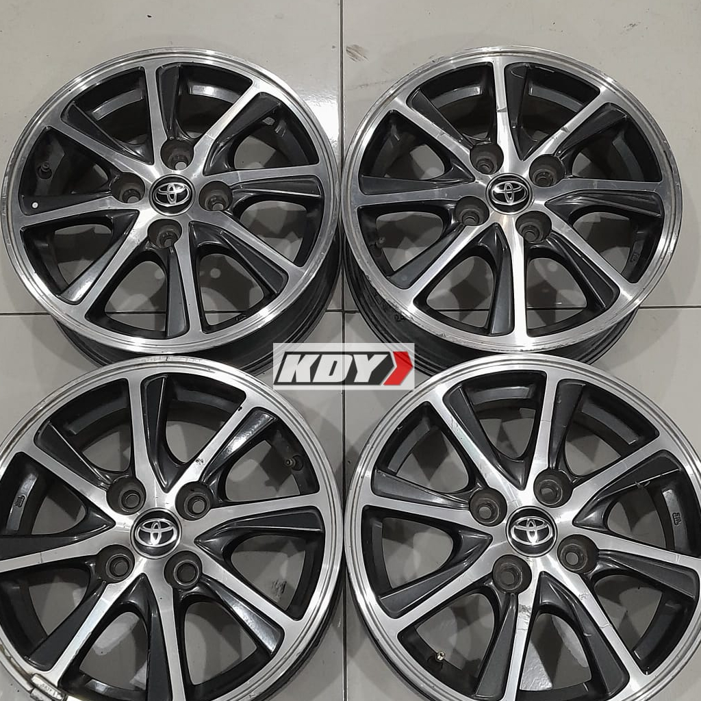 Jual Velg Mobil Seken Bekas Copotan Mobil Ring 14 Hole 4x100 Black Polis | Shopee Indonesia