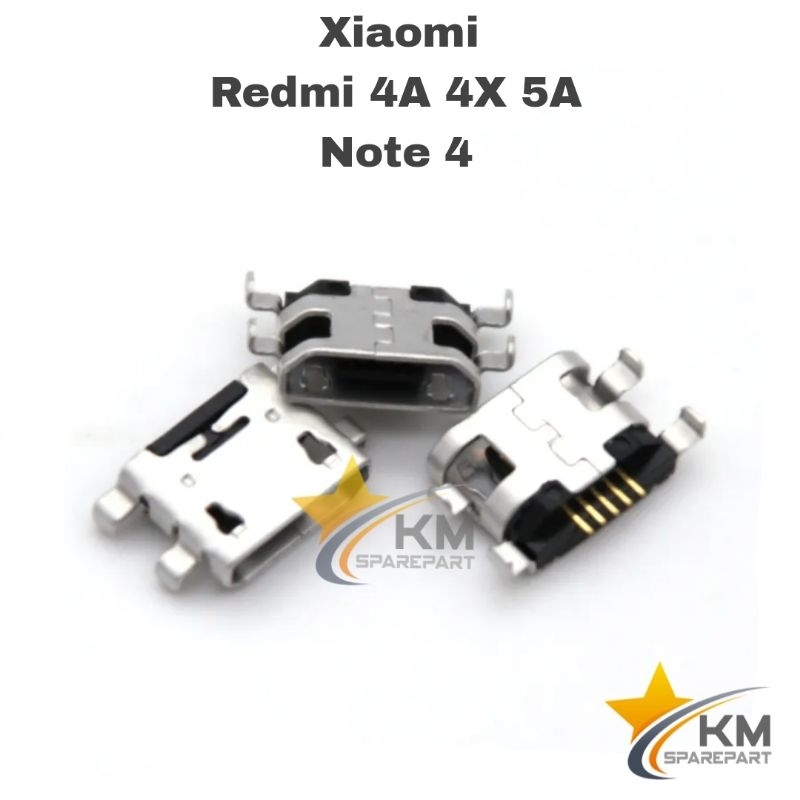 Jual Konektor Charger Xiaomi Redmi 4A 4X 5A Note 4 Plug In Con Cas Tc | Shopee Indonesia
