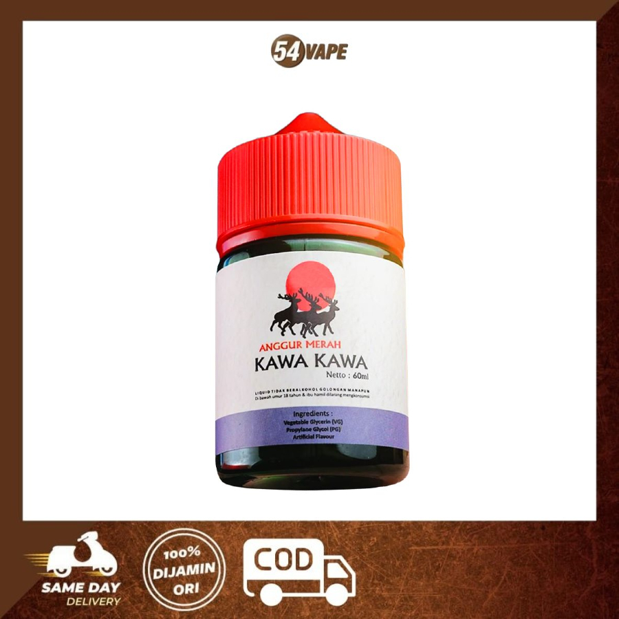 Jual Liquid Kawa Kawa Anggur Merah 60ml | Shopee Indonesia