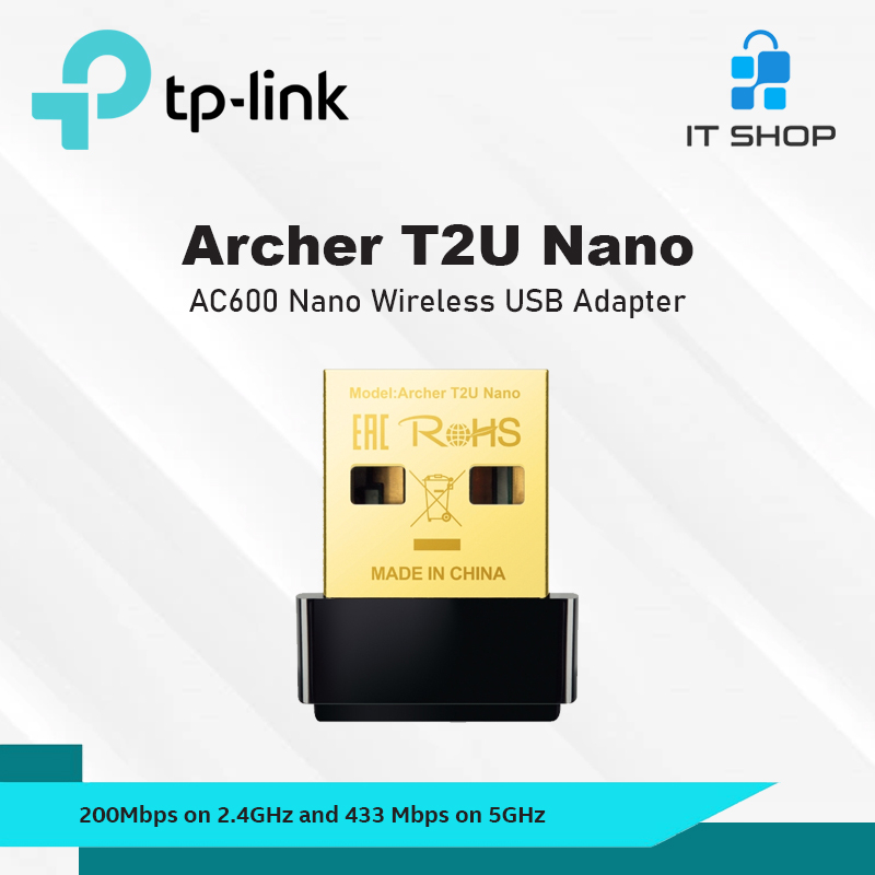 Jual TP-Link TPLINK Archer T2U AC600 Nano Wireless USB Adapter | Shopee ...