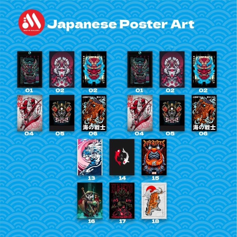 Jual Meiyo Galery Poster Dinding Art Jepang - Ukuran A3/A4 | Shopee ...