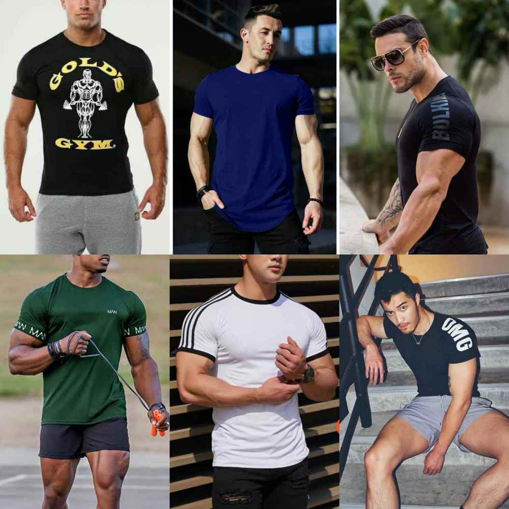 Jual KAOS GYM PRIA ATASAN OLAHRAGA UKURAN SPORT FITNESS MUSCLEFIT ...