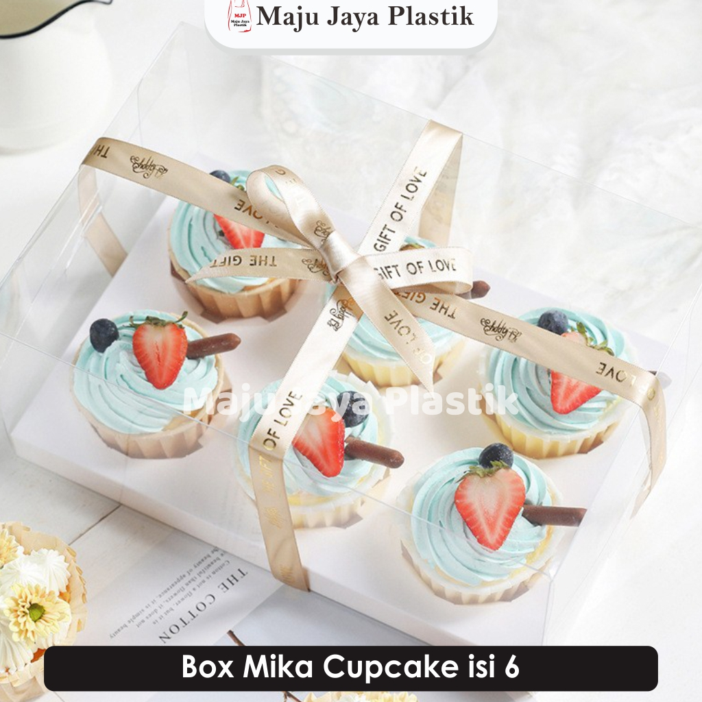 Jual Box Cupcake Muffin Full Mika Kekinian isi 2, 4, 6, 9, 12 ...