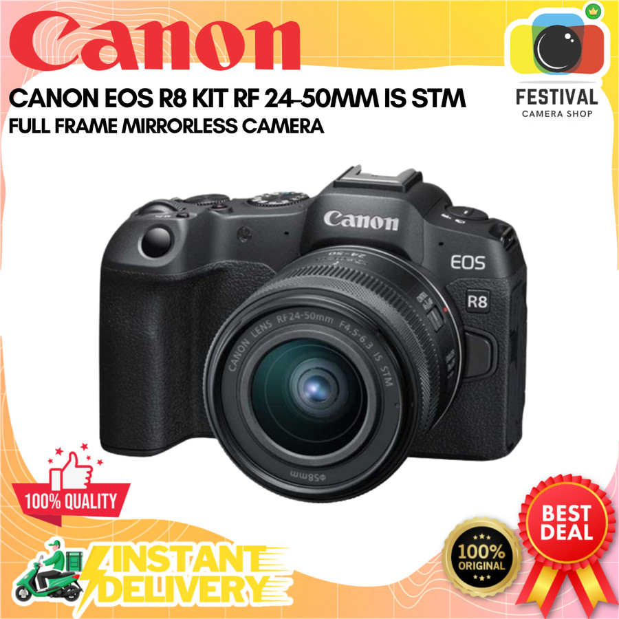 Jual Canon EOS R8 Kit RF 24-50mm IS STM Canon R 8 R8 Kit RF24-50mm ...